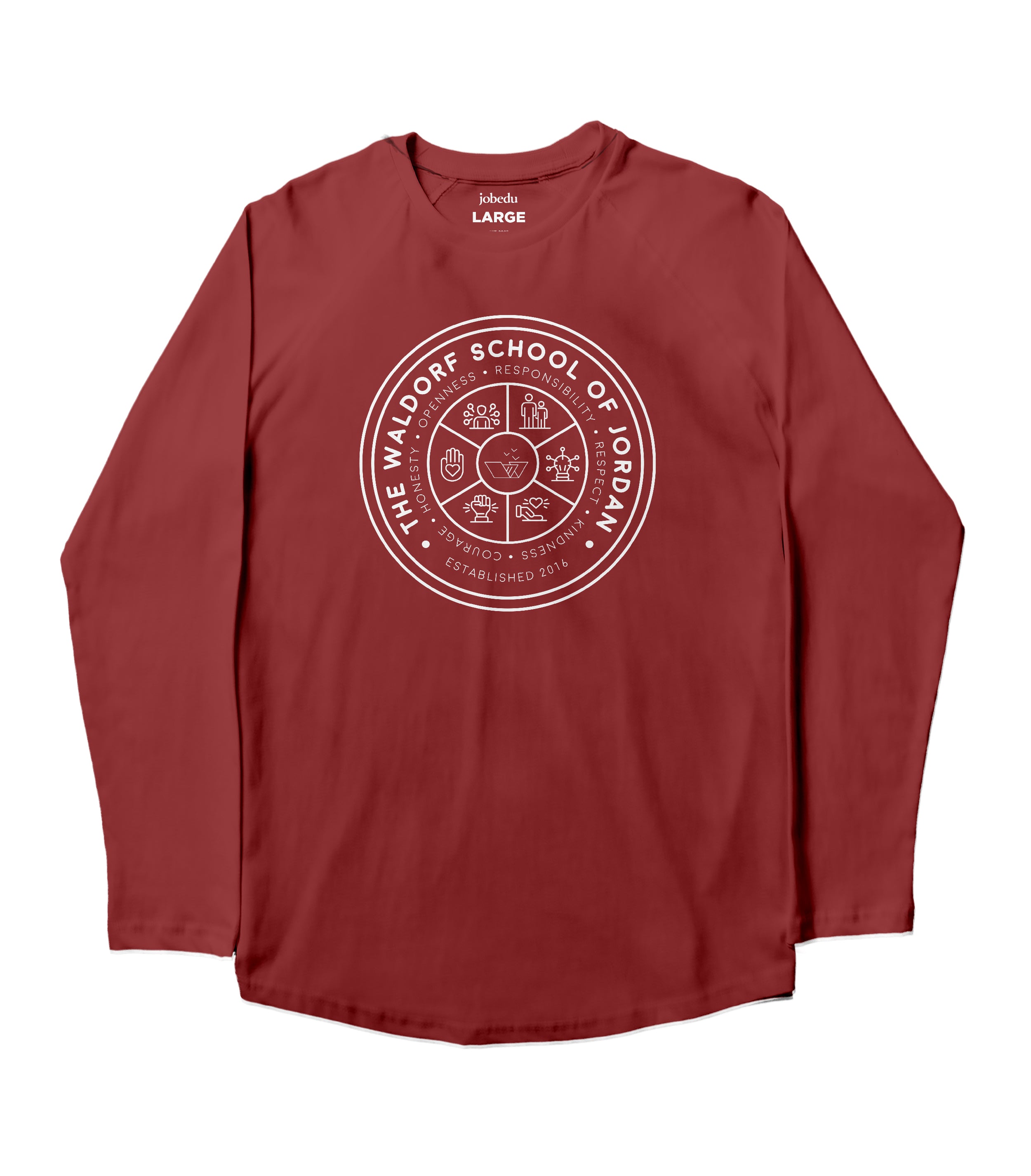 Stamp! Adult Long-Sleeve Tee - RED – Waldorf Shop